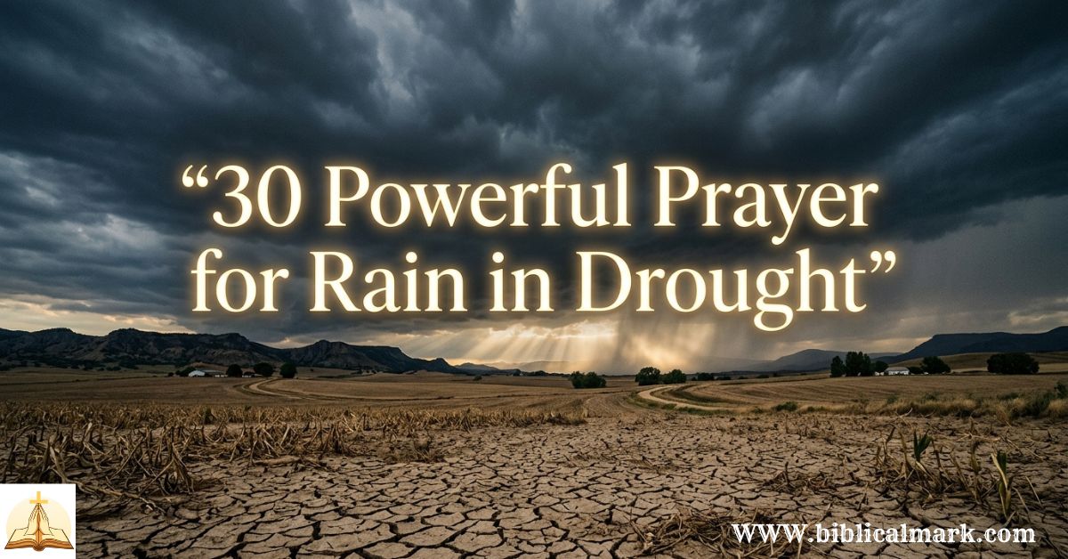 30 Powerful Prayer for Rain in Drought - Biblical Mark